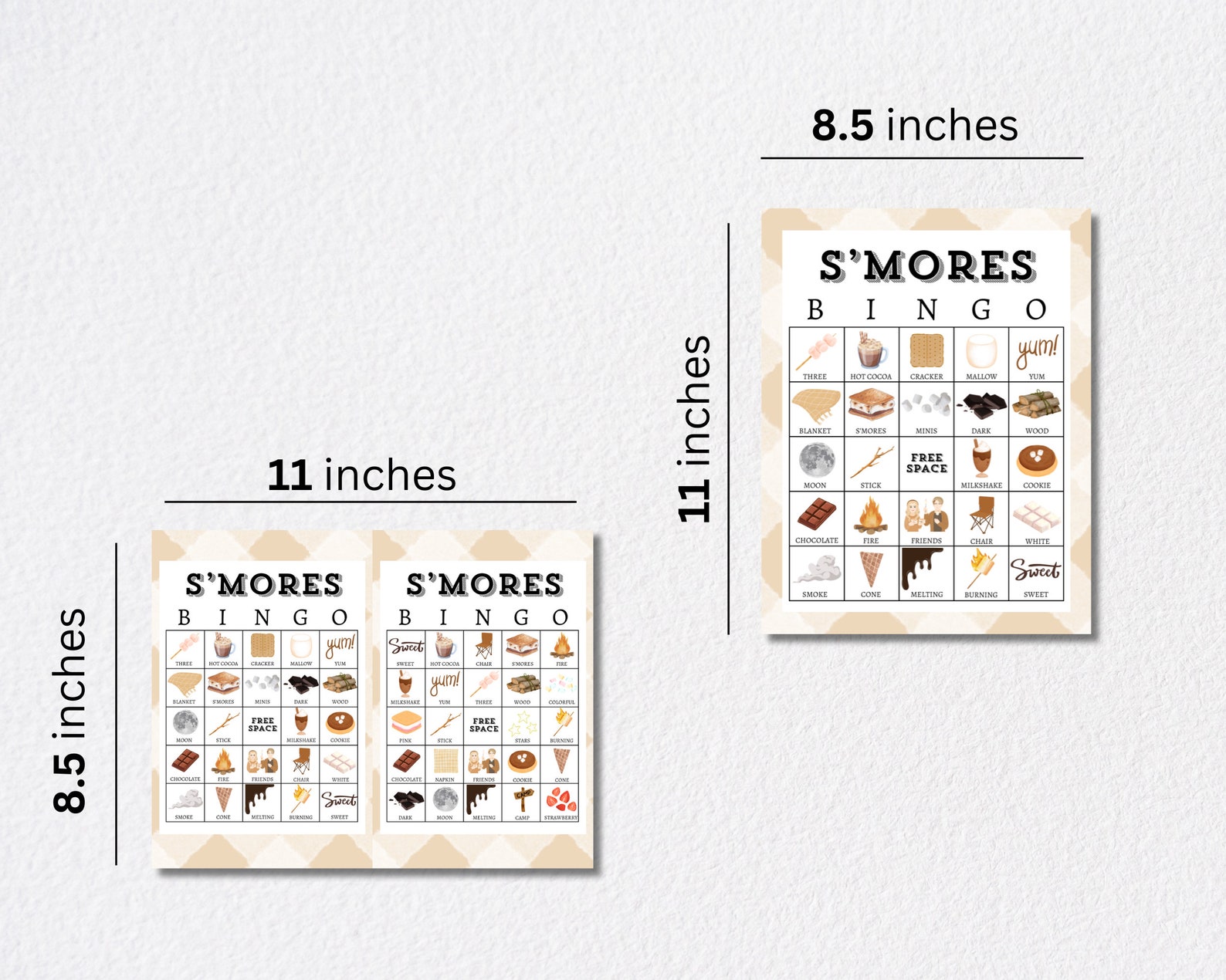 S'mores Bingo Cards, Printable Camping Game for Kids, Teens, and Adults ...