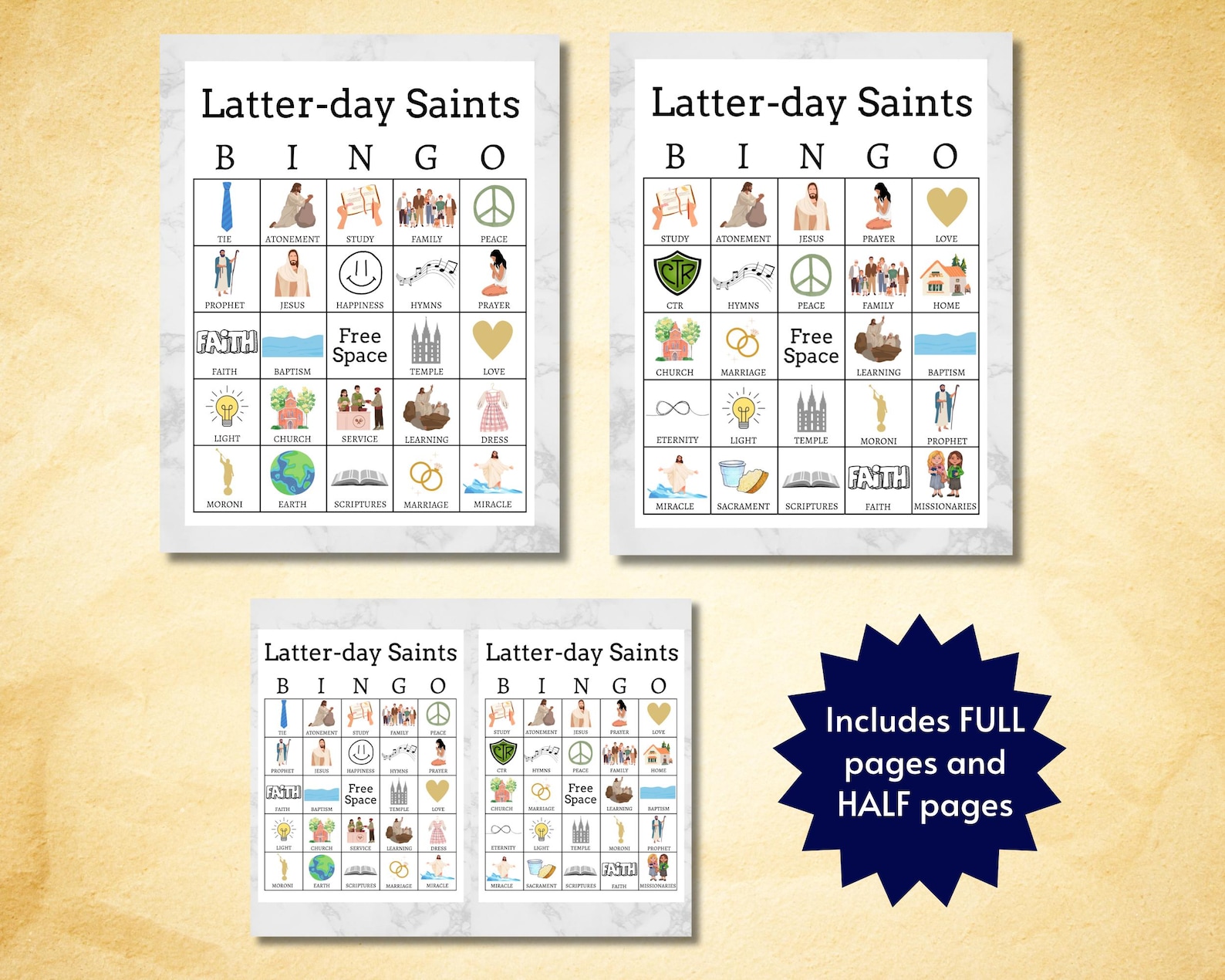 Latter-day Saints Bingo, Printable LDS Party Game for Kids, Teens, and ...