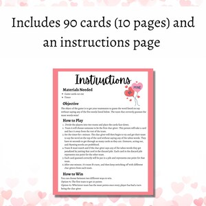 Valentine's Day Taboo Game, Printable Valentine's Party Game for Kids ...