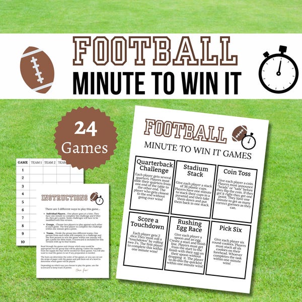 Minute to Win It - Etsy