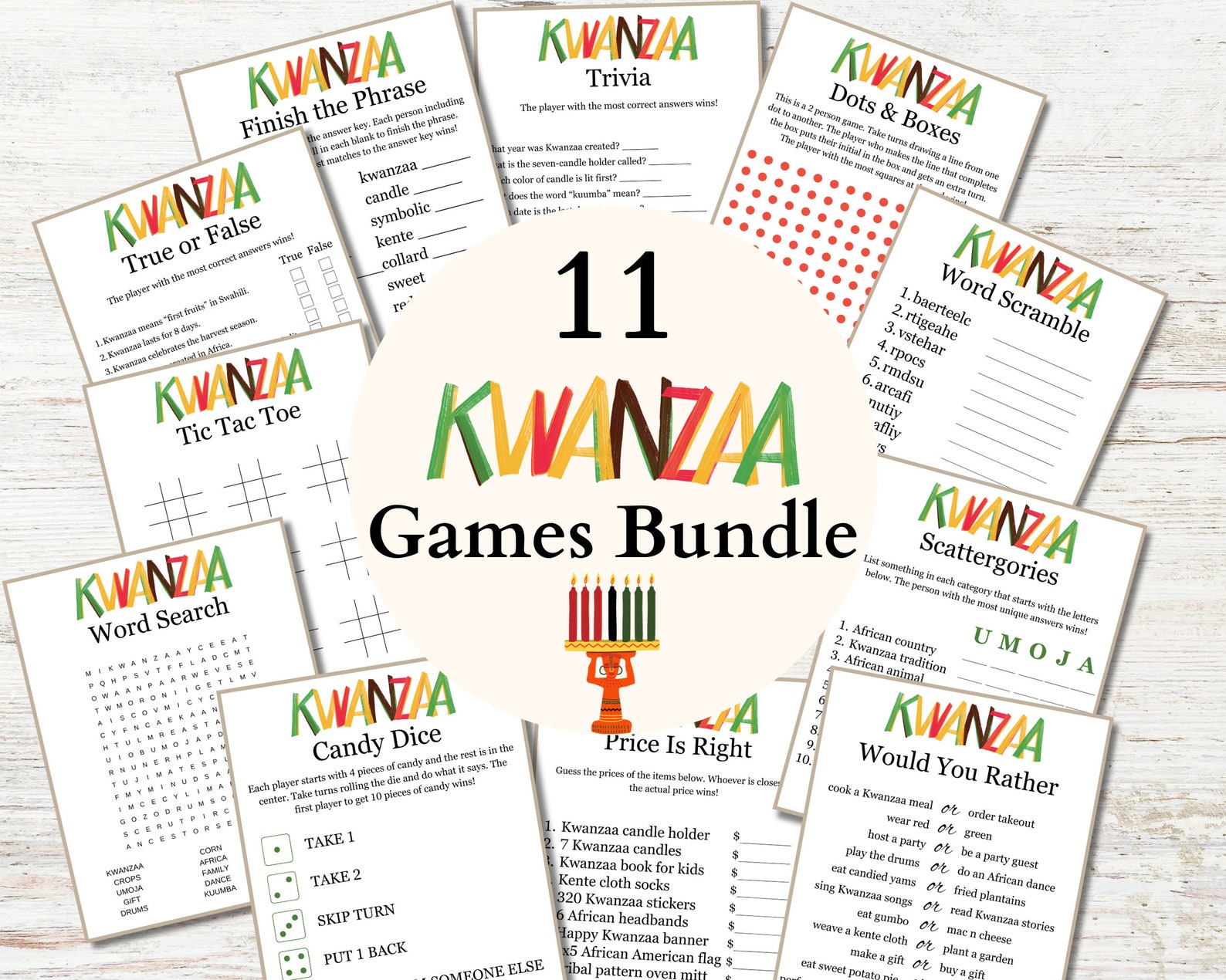 Kwanzaa Games, Printable Kwanzaa Party Games, Kwanzaa Games for Kids ...