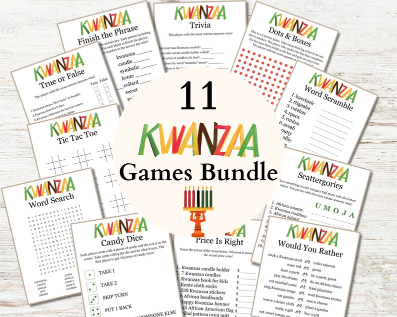 Kwanzaa Games, Printable Kwanzaa Party Games, Kwanzaa Games for Kids ...