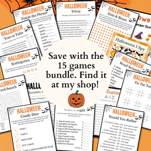 Halloween Would You Rather Game, Printable Halloween Party Game ...