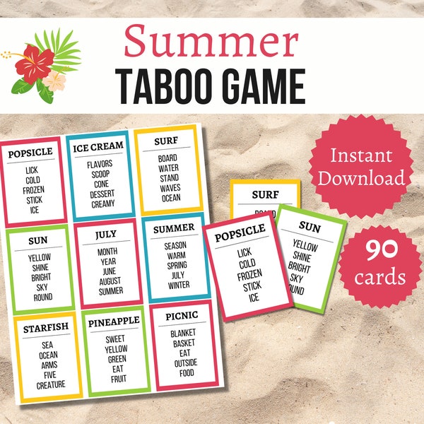 Picnic Bingo Cards, Printable Summer Party Game for Kids, Teens, and ...