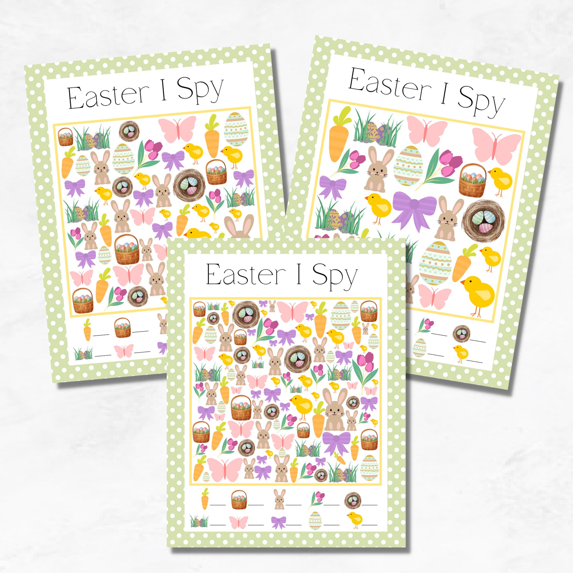Easter I Spy, Easter Games Printable, Easter Games for Kids, Easter ...