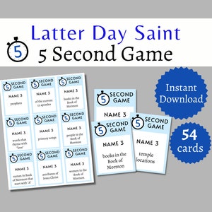 LDS Games Bundle, Printable LDS Games, Latter Day Saint Games, Book of ...