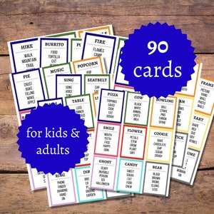 Family Taboo Game, Printable Card Game for Kids, Teens, and Adults ...