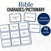 Bible Charades, Printable Bible Pictionary Cards, Christian Party Game ...