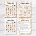 Pumpkin Patch Bingo Cards, Printable Fall Party Game for Kids, Teens ...
