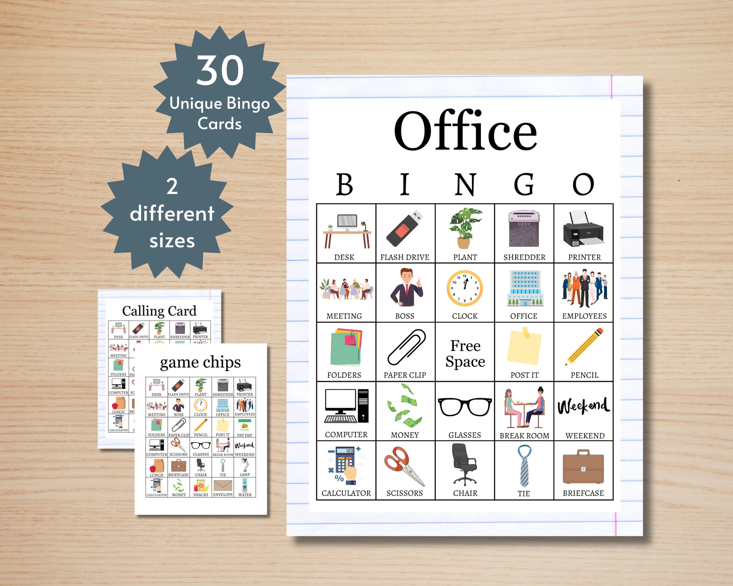Office Bingo Cards, Printable Office Party Game for All Ages - Etsy