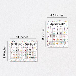 April Fools Day Bingo, Printable April 1st Party Game for Kids, Teens ...