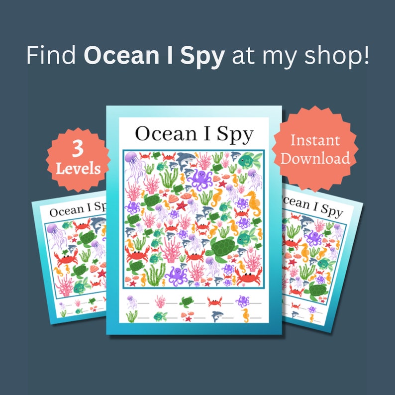 Ocean Bingo Cards, Printable Under the Sea Party Game, Summer Activity ...