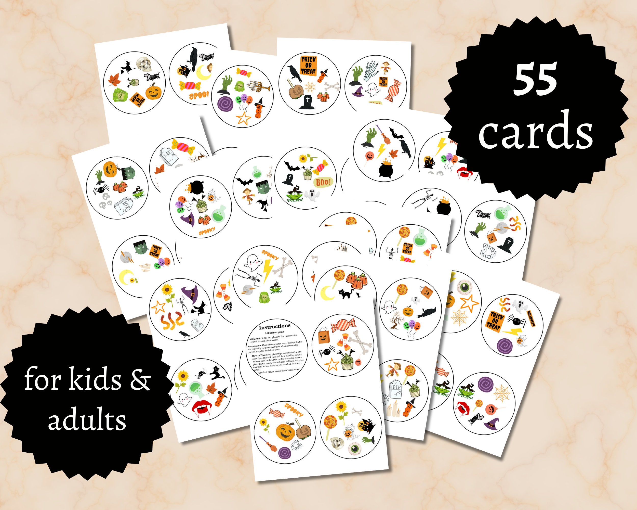Halloween Seek It Game, Printable Halloween Party Game, October I Spy ...