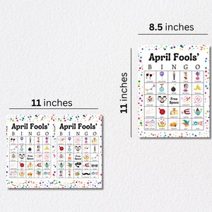 April Fools Day Bingo, Printable April 1st Party Game for Kids, Teens ...
