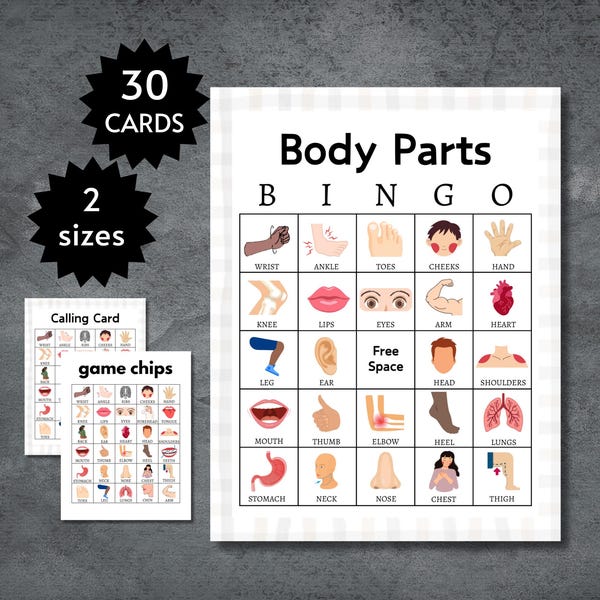 Parts of the Body - Etsy