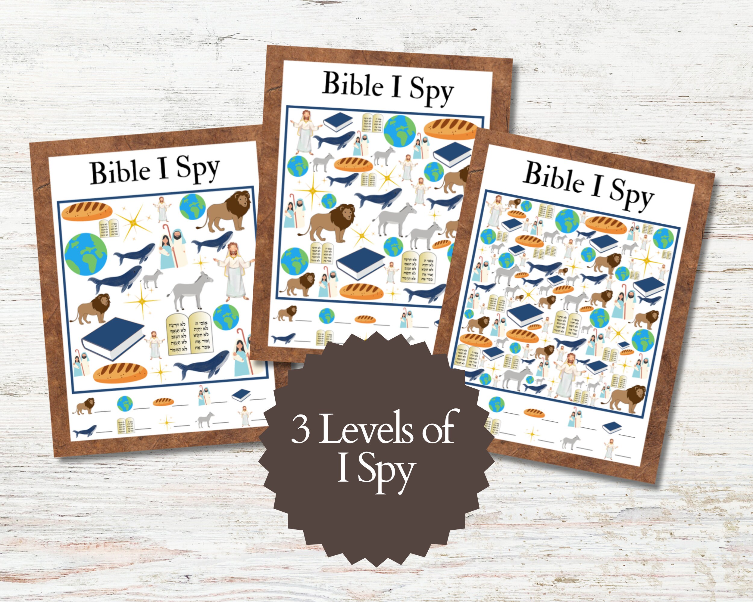 Bible Games Bundle, Printable Bible-themed Activity Party Games for ...