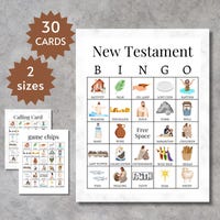 Bible Stories Bingo - 30 Bible Stories Bingo Cards - Bible Stories ...