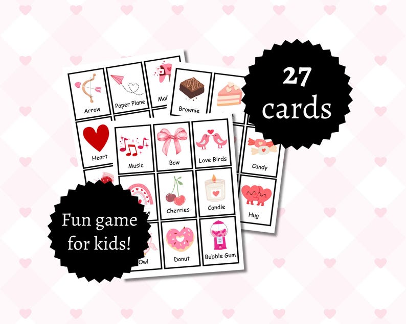 Valentine's Day Charades for Kids, Printable Valentines Game for ...