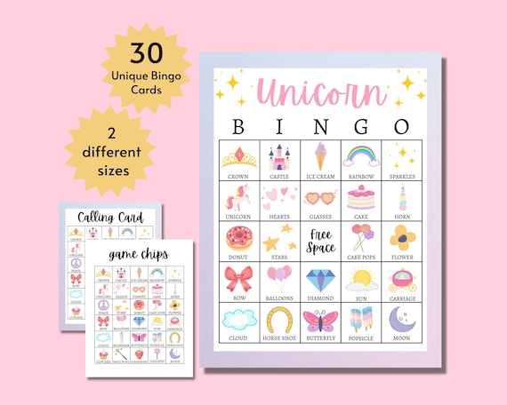 Unicorn Bingo Printable