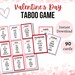 Valentine's Day Taboo Game, Printable Valentine's Day Party Game ...