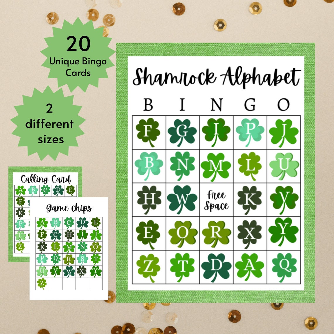 St. Patricks's Day Bingo St. Patricks Day Activities for - Etsy