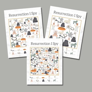Resurrection I Spy Game, Printable Easter Activity for Kids, Holy Week ...