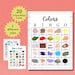 Color Bingo Cards, Colors Learning Game for Kids, Learning Colors - Etsy