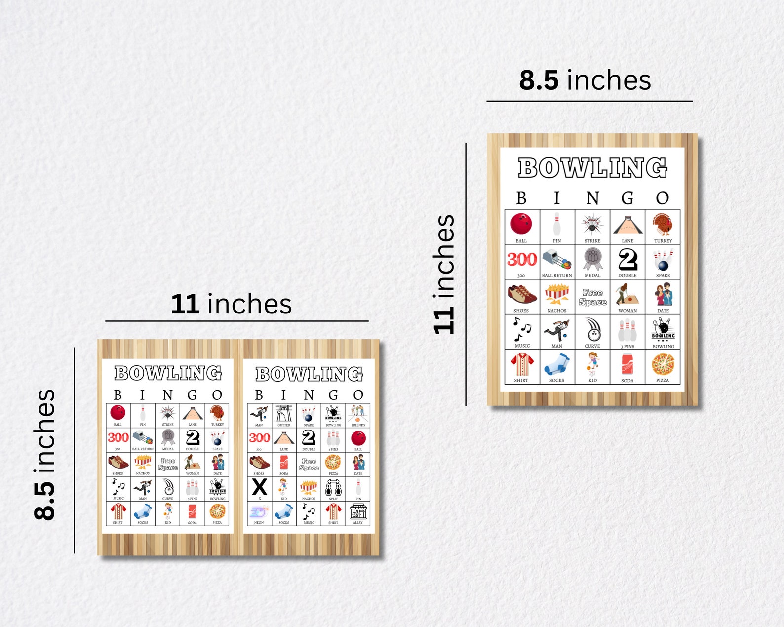 Bowling Bingo Cards, Printable Bowling Party Game for Kids, Teens, and ...