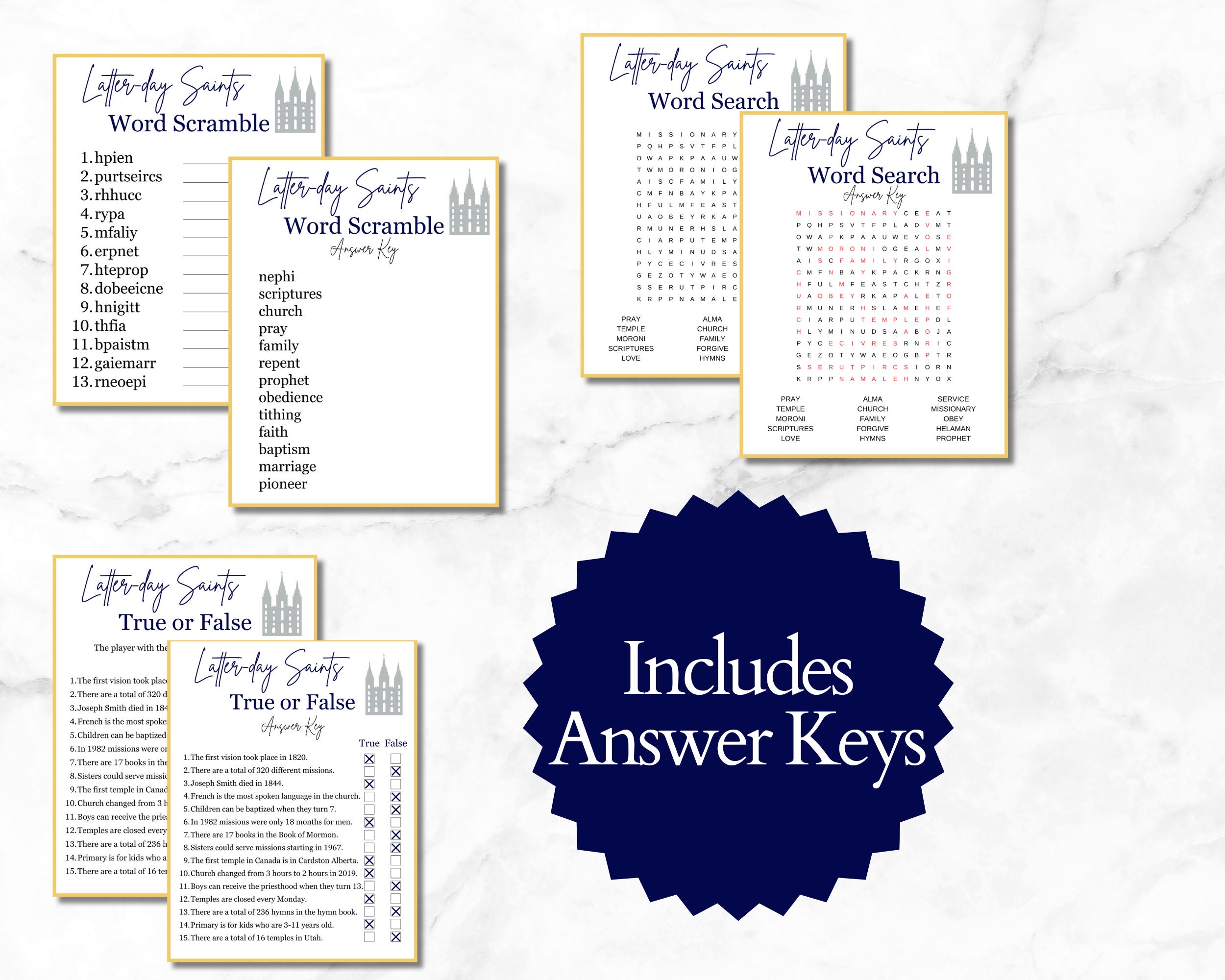 Latter-day Saints Games, LDS Games for Kids, Teens, and Adults ...