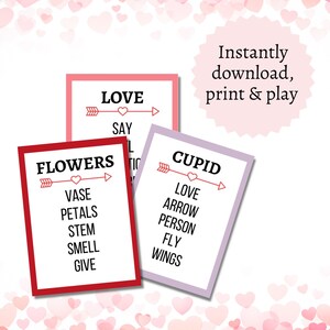 Valentine's Day Taboo Game, Printable Valentine's Party Game for Kids ...