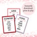 Valentine's Day Taboo Game, Printable Valentine's Party Game for Kids ...