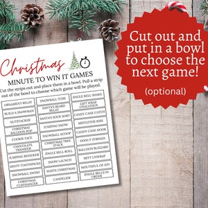 Christmas Minute to Win It Game, Printable Christmas Party Games ...