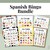 Spanish Bingo Games Bundle, Printable Spanish Learning Activity for ...