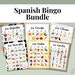 Spanish Bingo Games Bundle, Printable Spanish Learning Activity for ...