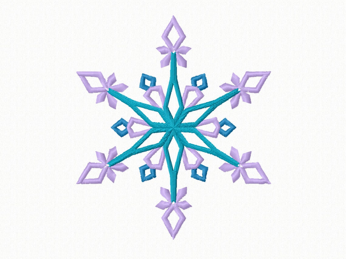 Snowflake Machine Embroidery File - Etsy
