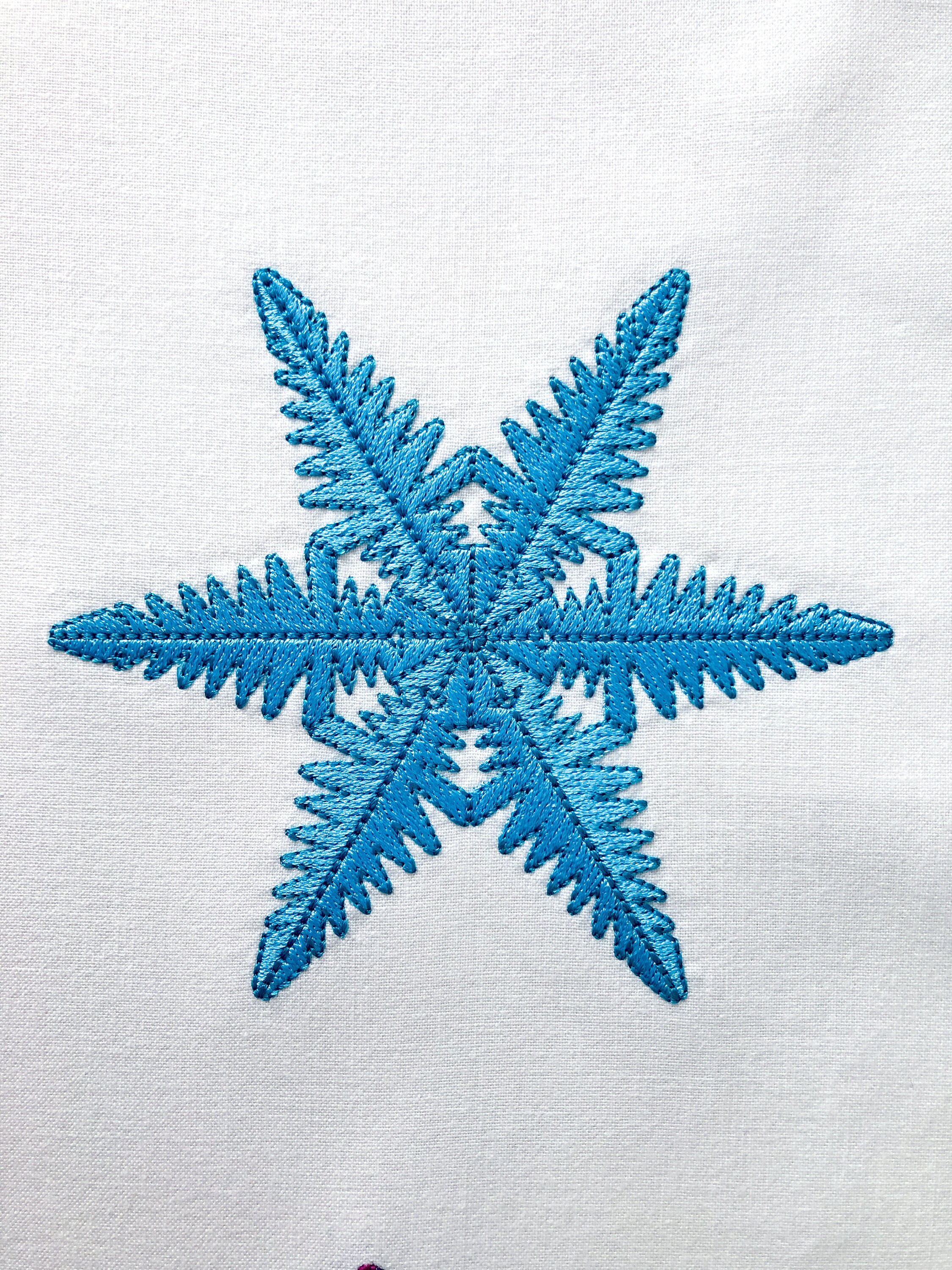 12 Color Snowflake Machine Embroidery File - Etsy UK