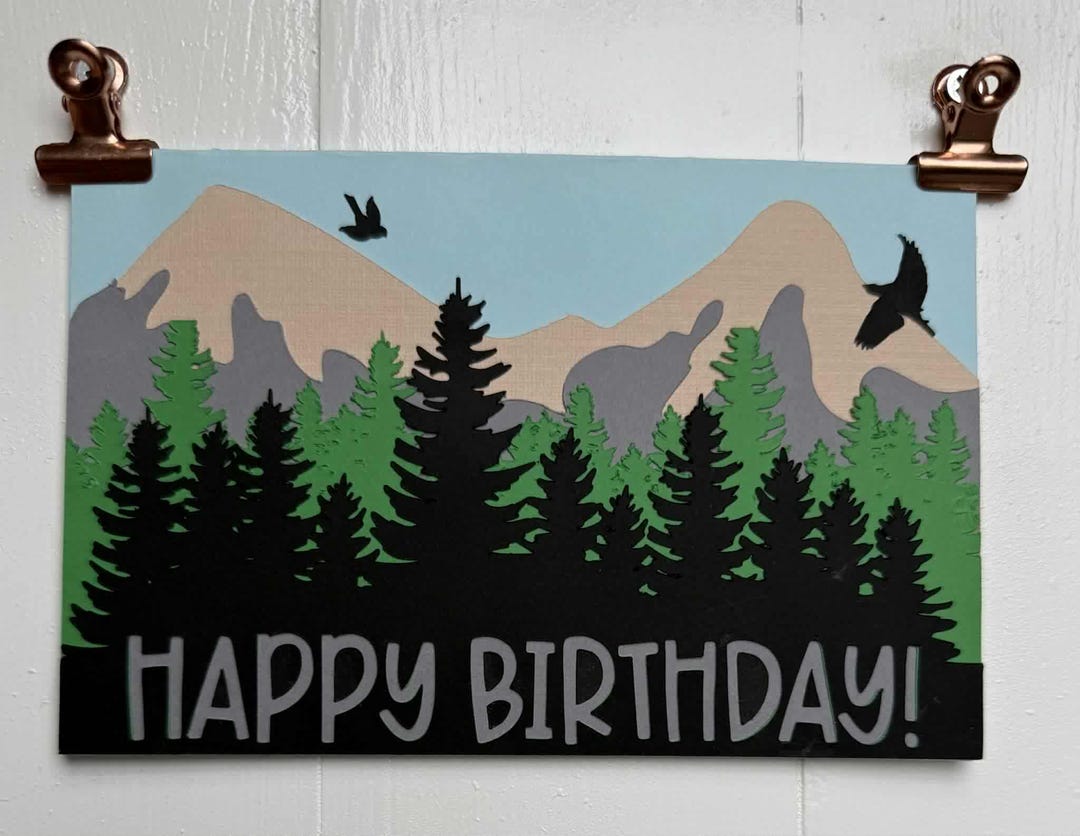 Wilderness Birthday Card - Etsy