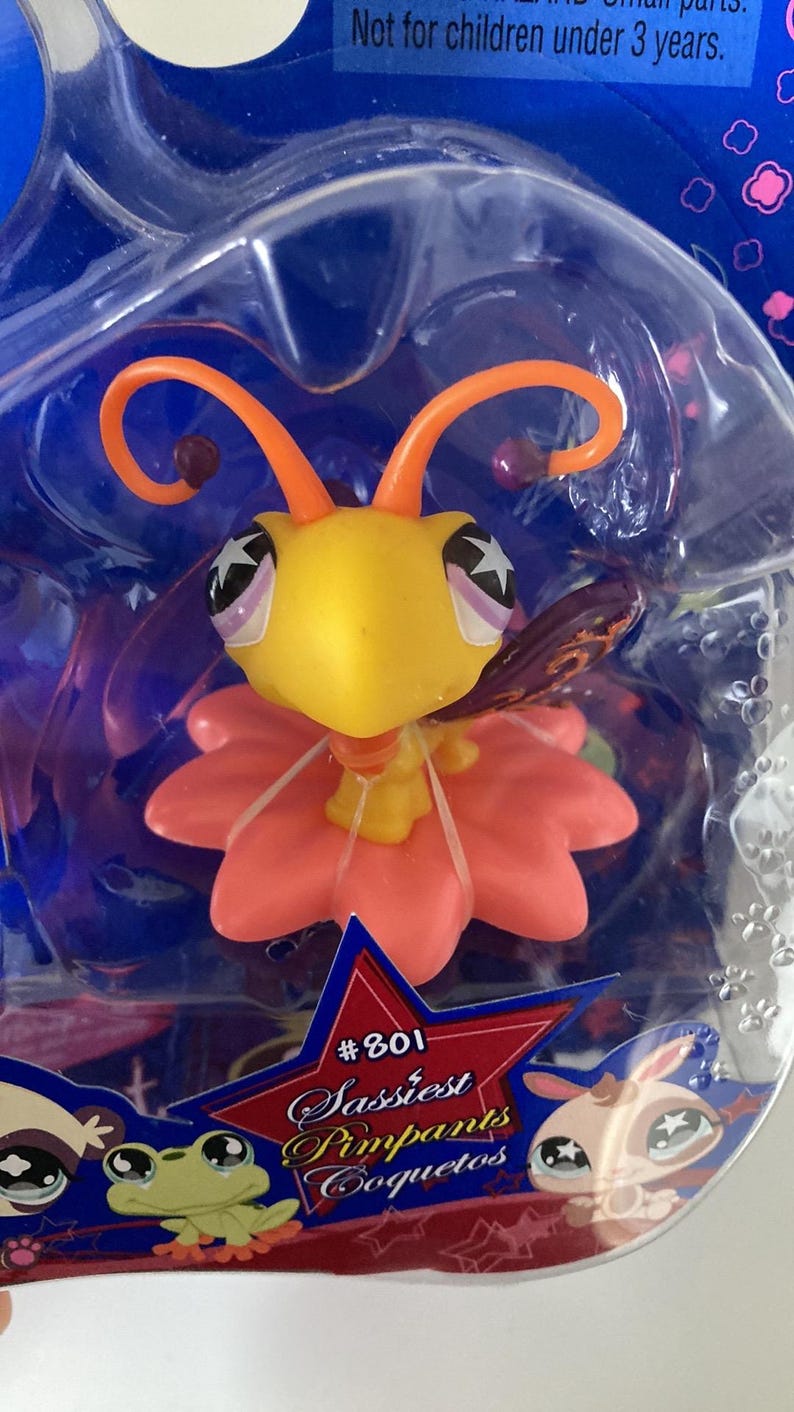 Vintage Littlest Pet Shop Butterfly, Sassiest Pet #801 NIB - Etsy