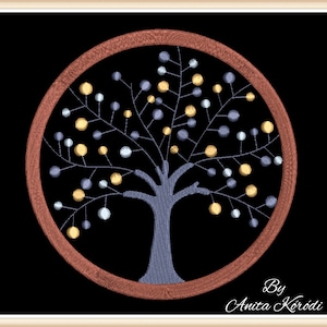 Tree of Life Embroidery Machine Designs Modern Pes Instant Digital ...