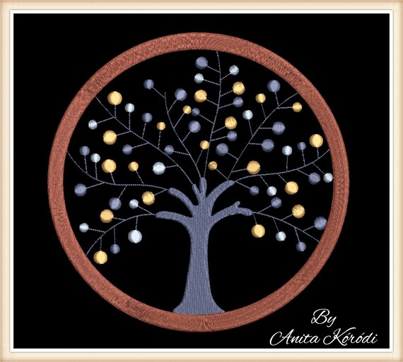 Tree of Life Embroidery Machine Designs Modern Pes Instant - Etsy