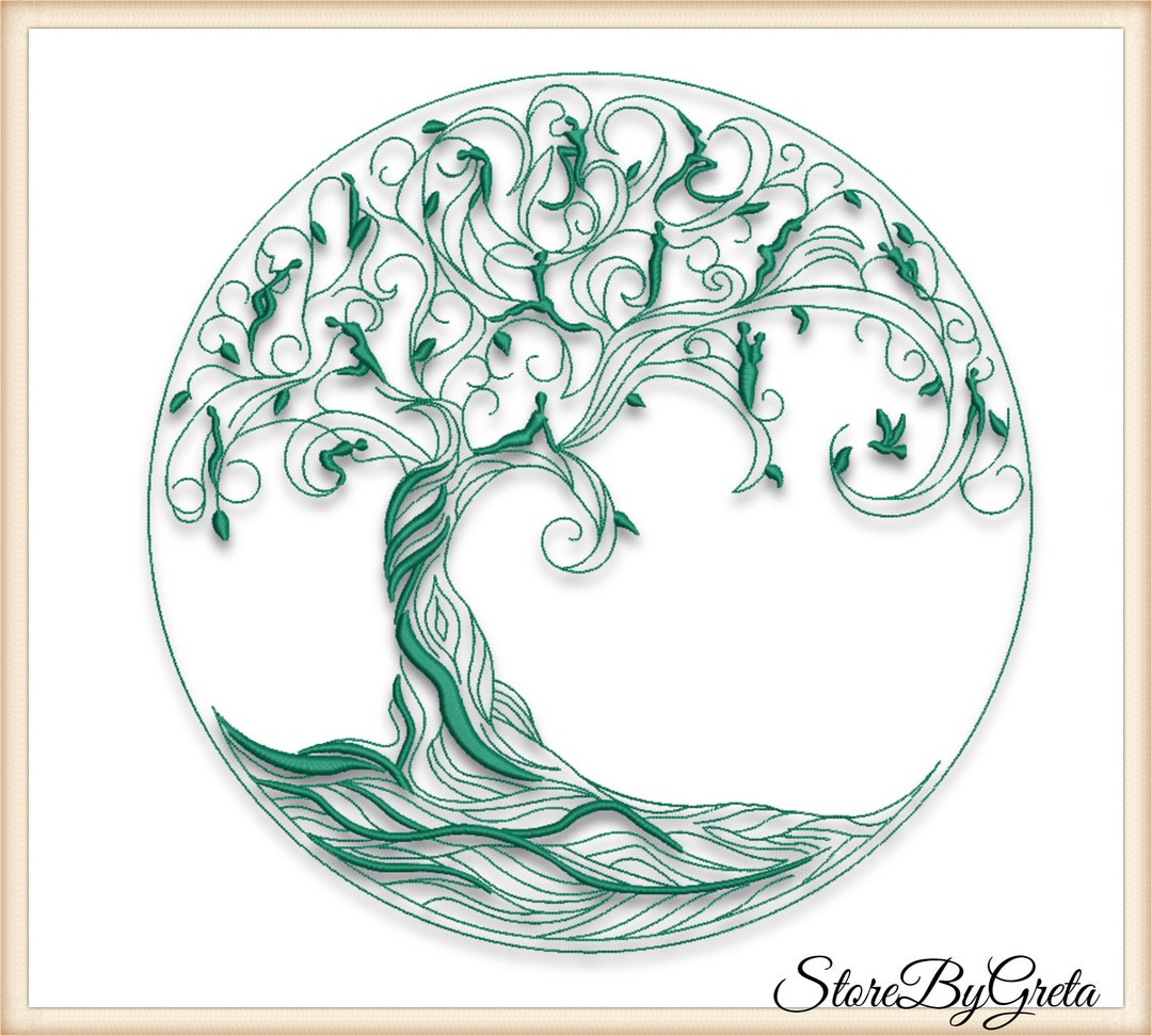 Tree of Life Embroidery Machine Pe Designs Pes Instant Digital Download ...