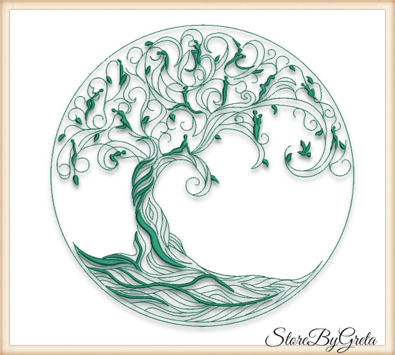 Tree of Life Embroidery Machine Designs Pes Instant Digital - Etsy UK