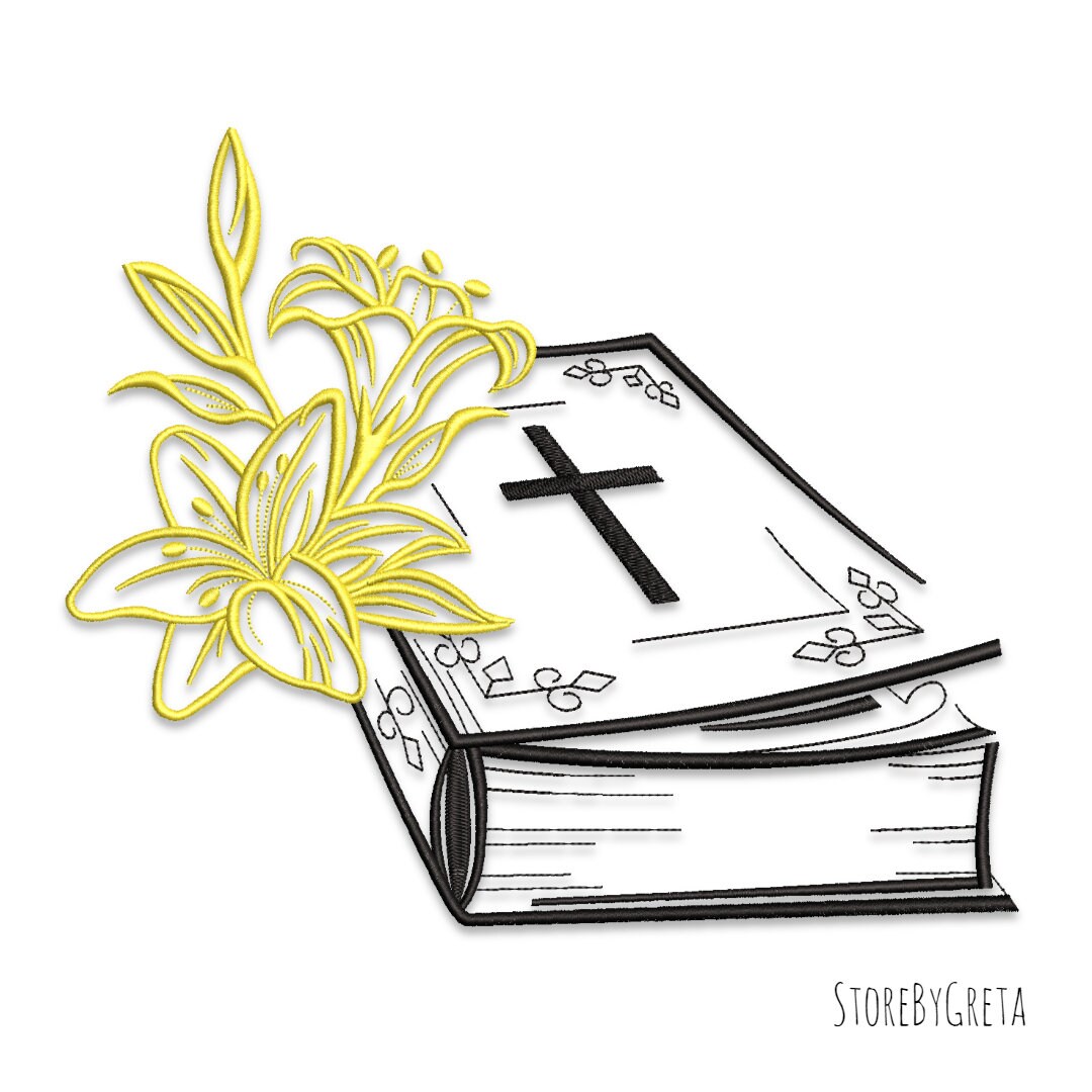 Holy Bible Embroidery Machine Pe Design Christian - Etsy