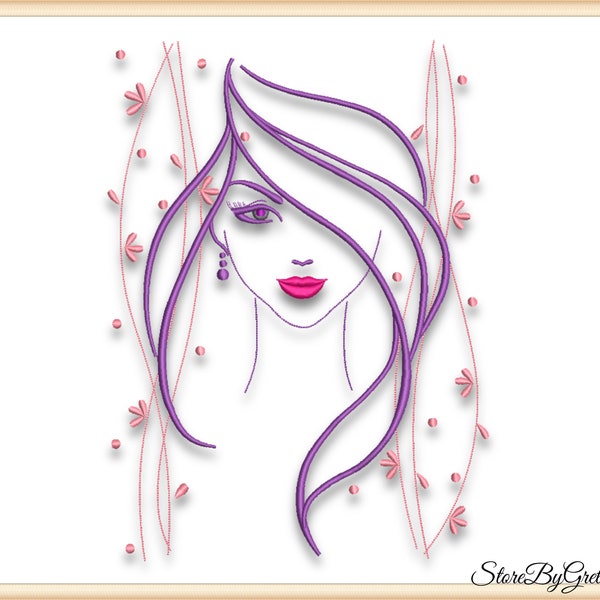Woman Embroidery - Etsy