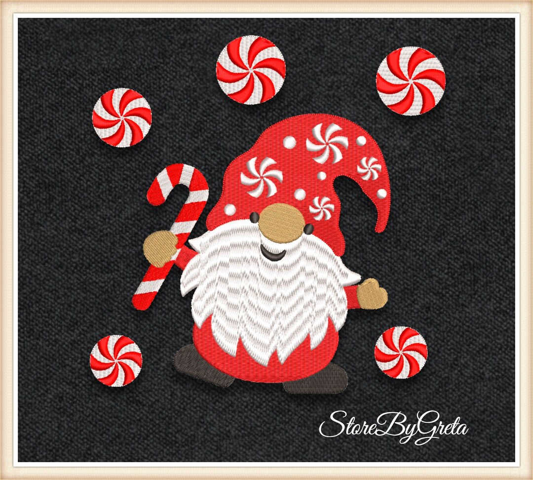 Gnome Embroidery Pe Designs Pes Sweet Winter Christmas Pes Instant ...