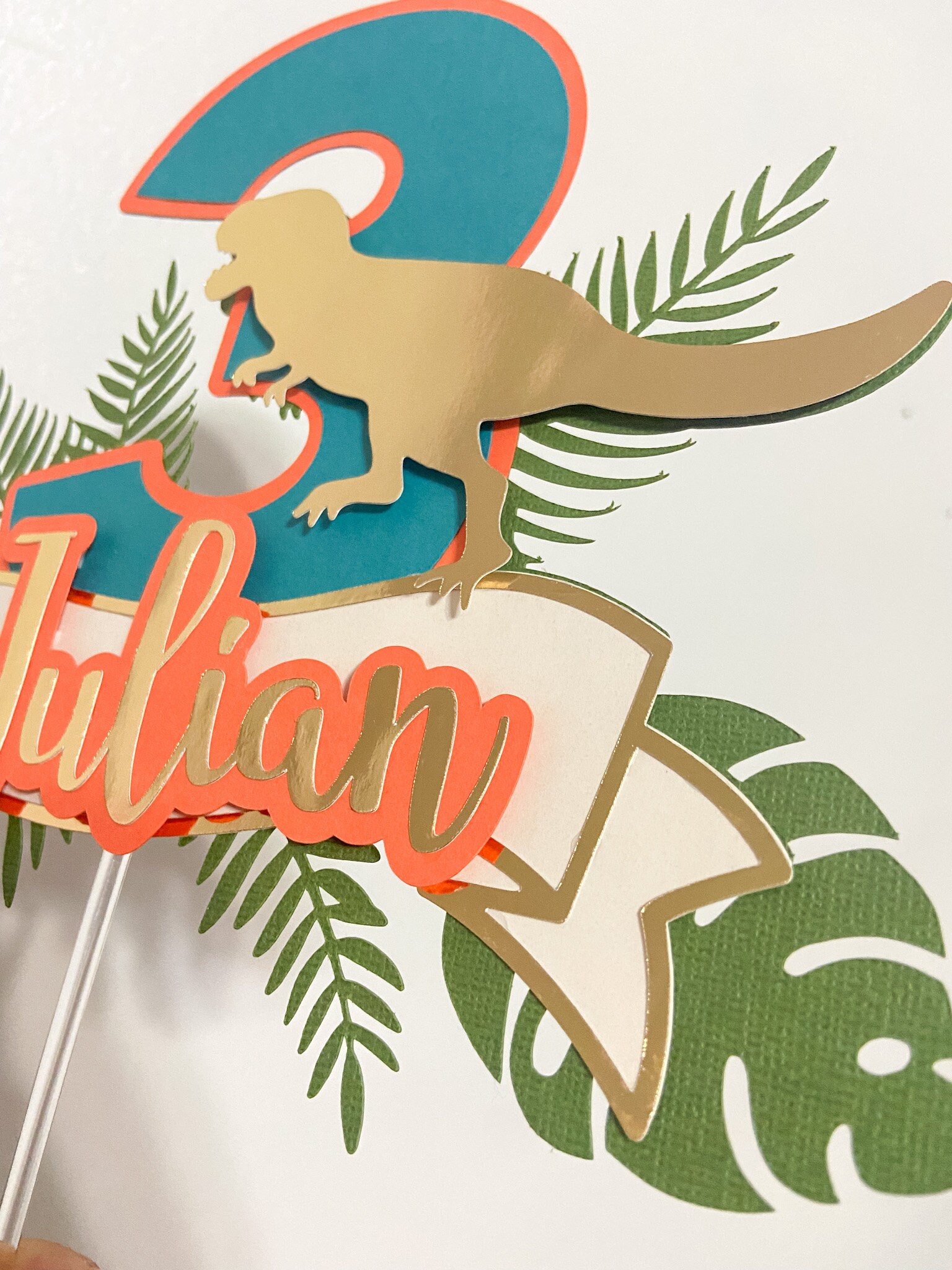 Boy 3 Rex Cake Topper Dino Theme Boy Dinosaur Theme Party - Etsy