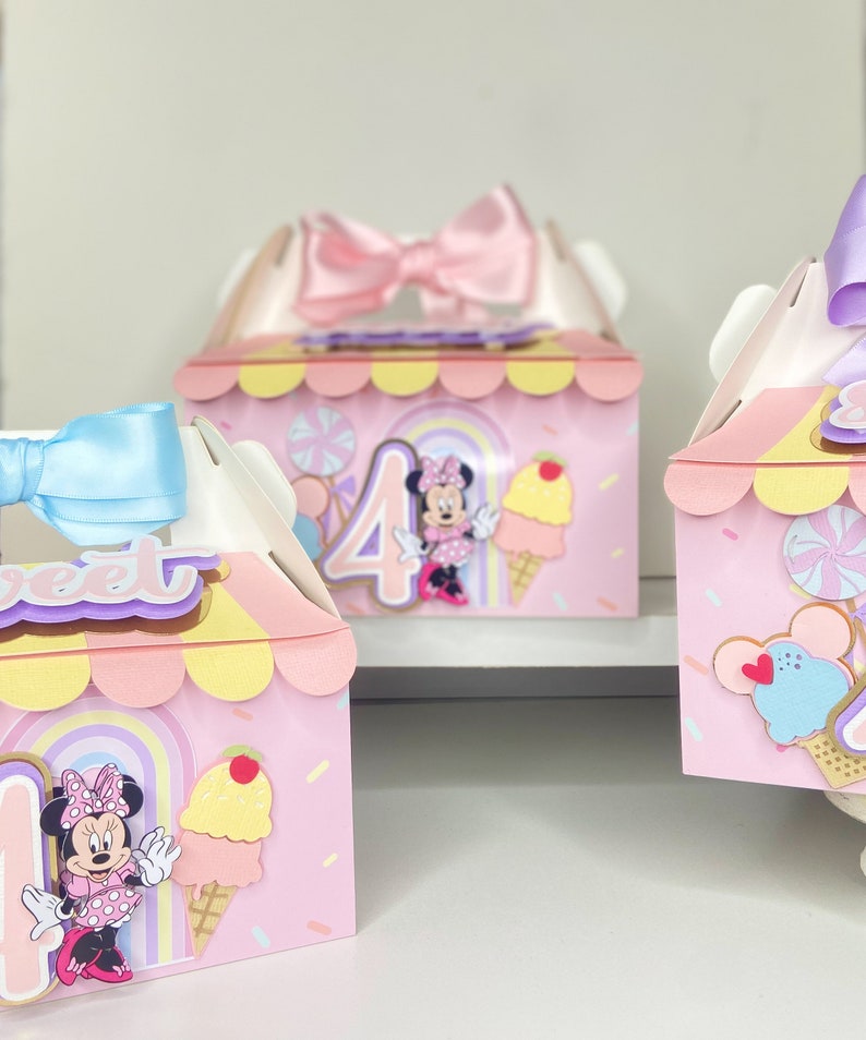 Minnie Mouse Candy Land Favor Boxes Minnie Sweet Birthday - Etsy