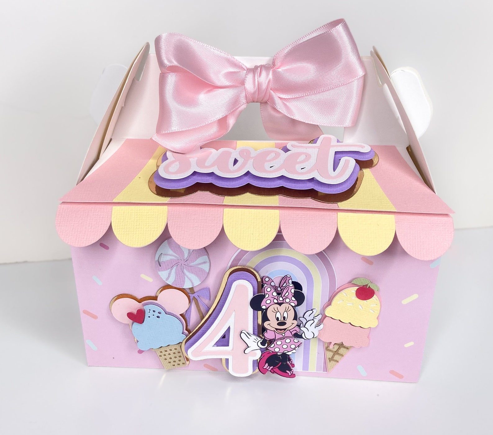 Minnie Mouse Candy Land Favor Boxes Minnie Sweet Birthday - Etsy