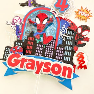 Spidey and Friends Cake Topper Spidey Cake Topper Kids - Etsy