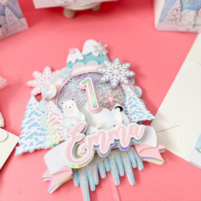 Winter Cake Topper - Etsy